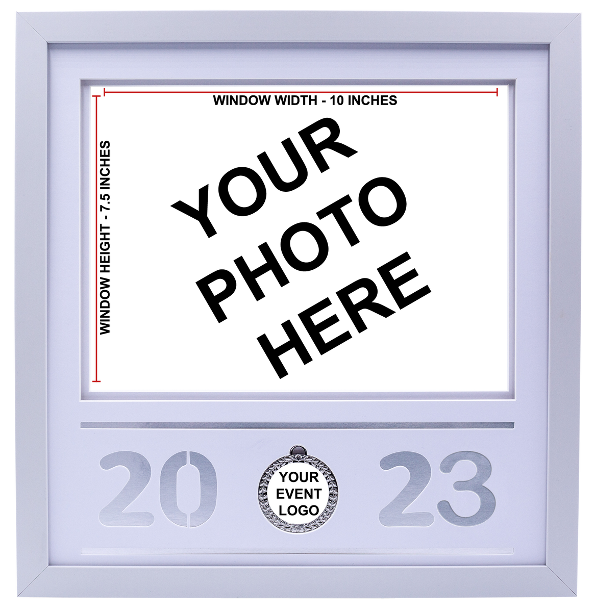 White Medal Shots Frame Upgrade – Medal Shots Pty Ltd