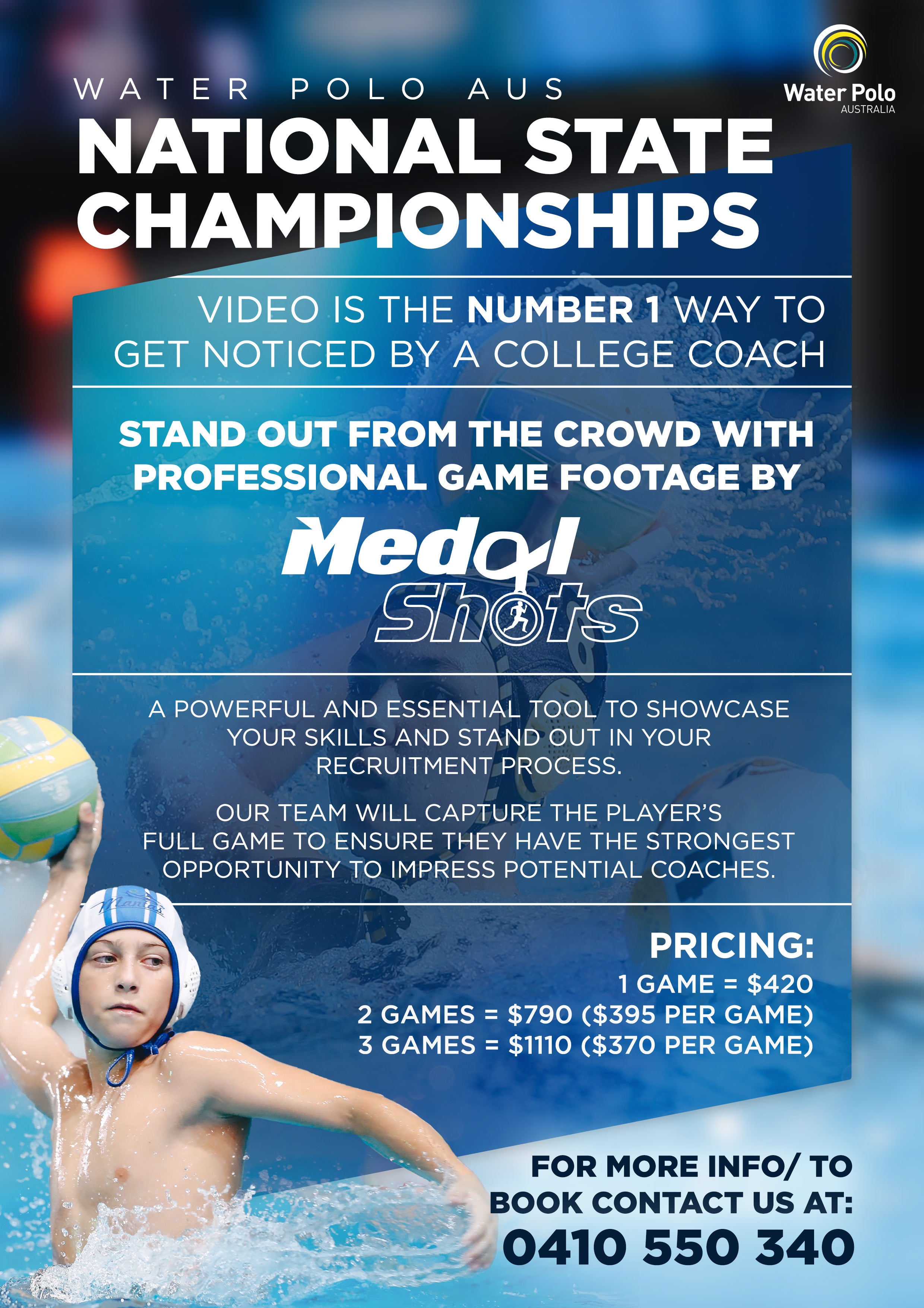 Water Polo Video Coverage – Medal Shots Pty Ltd
